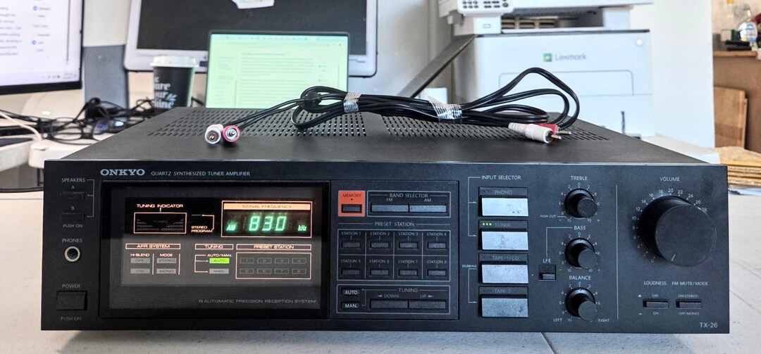 Onkyo TX-26 Quartz Synthesized Digital Stereo Receiver Amplifier W ...