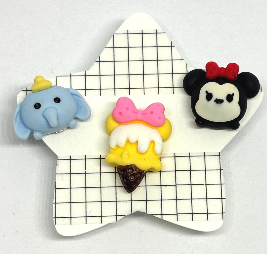 Tiny 3 Piece Disney Acrylic Pin Set - Etsy