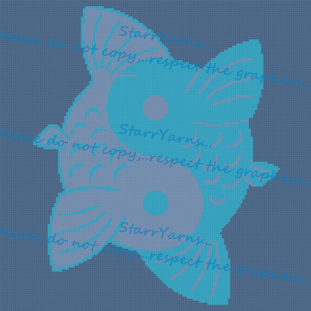 Yin Yang Fish Crochet Graph Pattern - Etsy