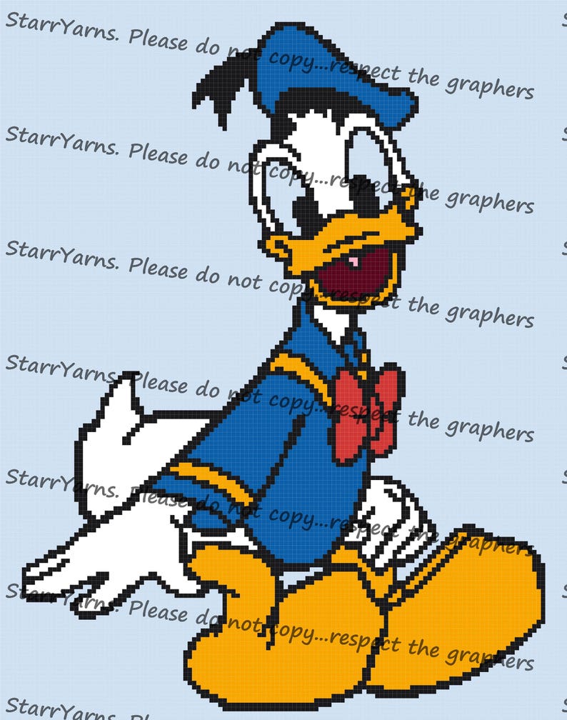 Everyone's Favorite Duck Crochet Graph Pattern - Etsy