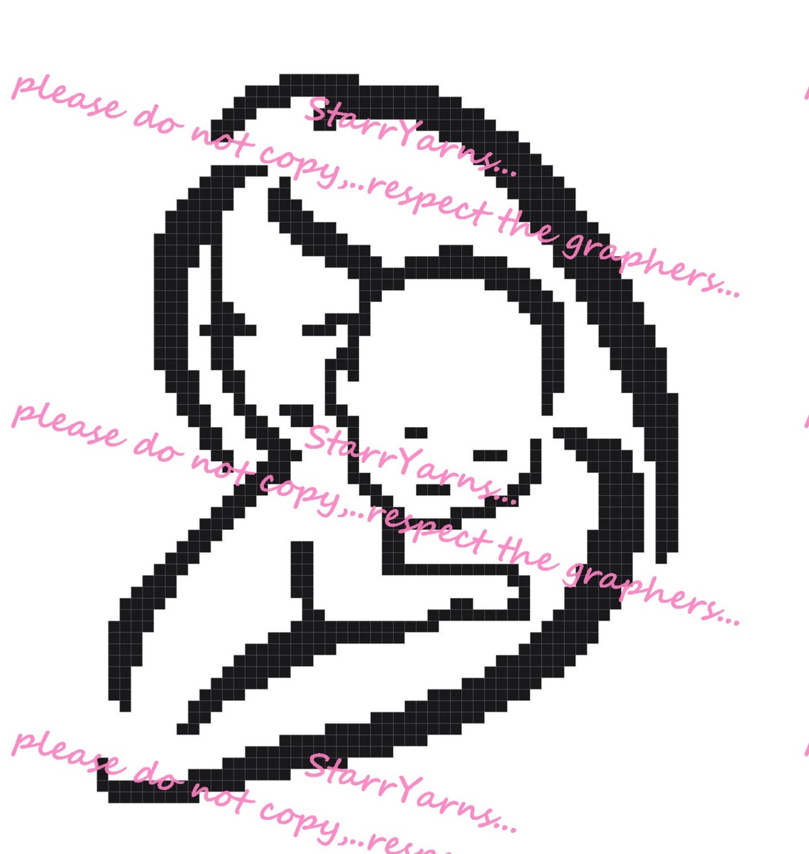 Hugs Crochet Pillow Graph or Corner to Corner Graph Pattern - Etsy