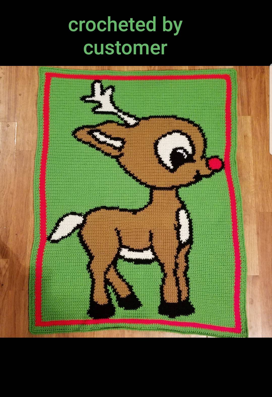 Rudolph Crochet Graph Pattern - Etsy