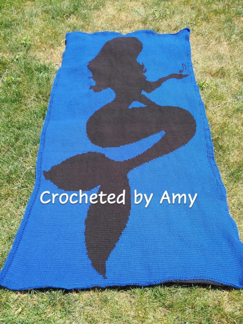 Musical Mermaid Crochet Graph Pattern - Etsy