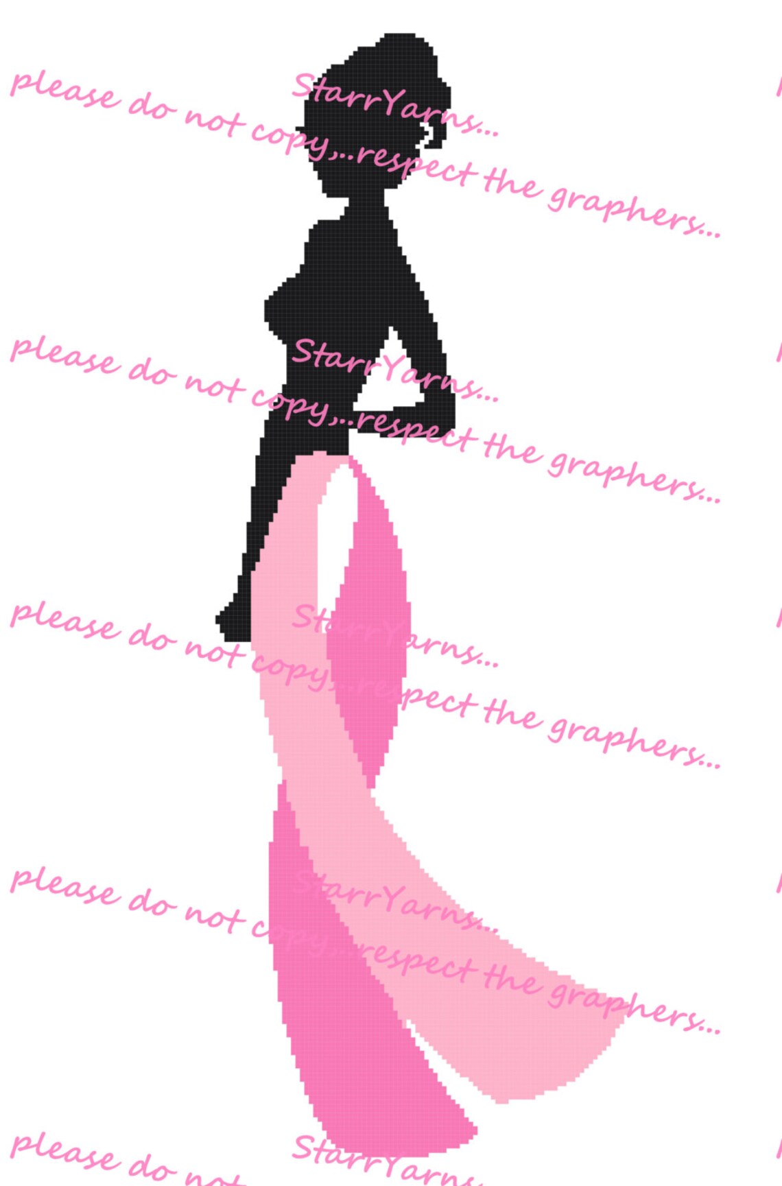 Cancer Awareness Crochet Graph Pattern - Etsy