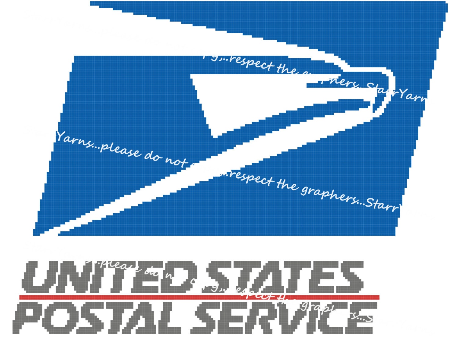 Inspired by United States Postal Service Crochet Graph Pattern - Etsy
