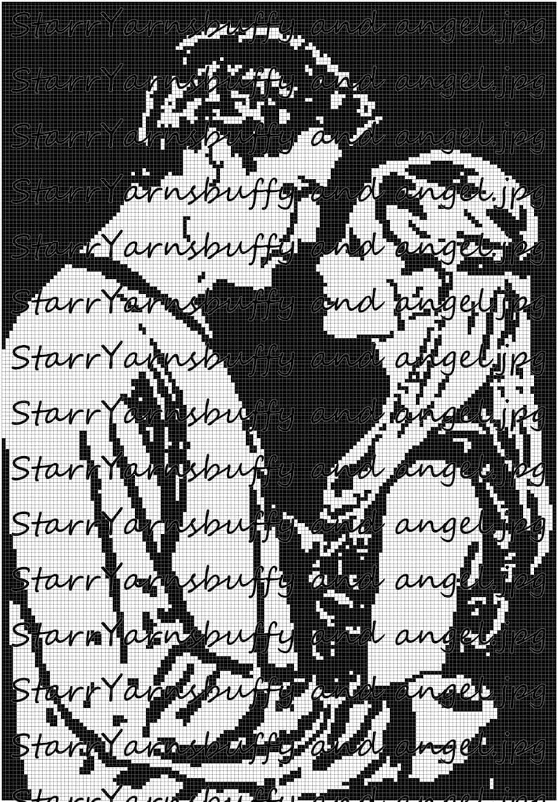 Buffy and Angel Fan Art Crochet Graph Pattern - Etsy