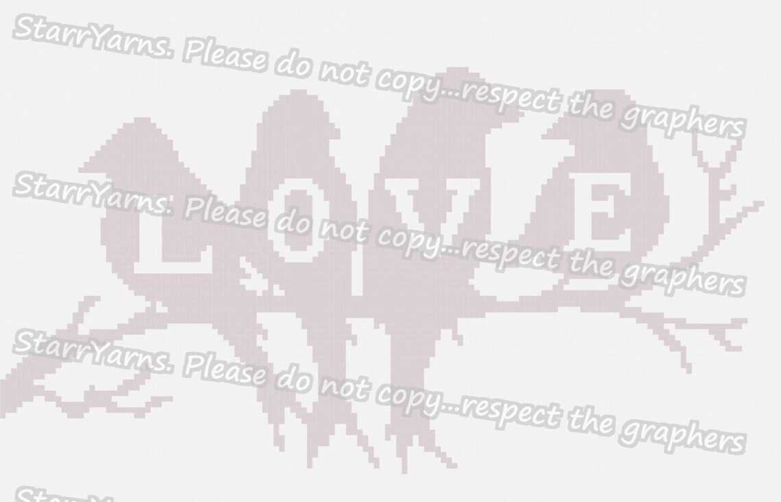 Love Bird Body Pillow or C2c Crochet Graphgan Pattern - Etsy