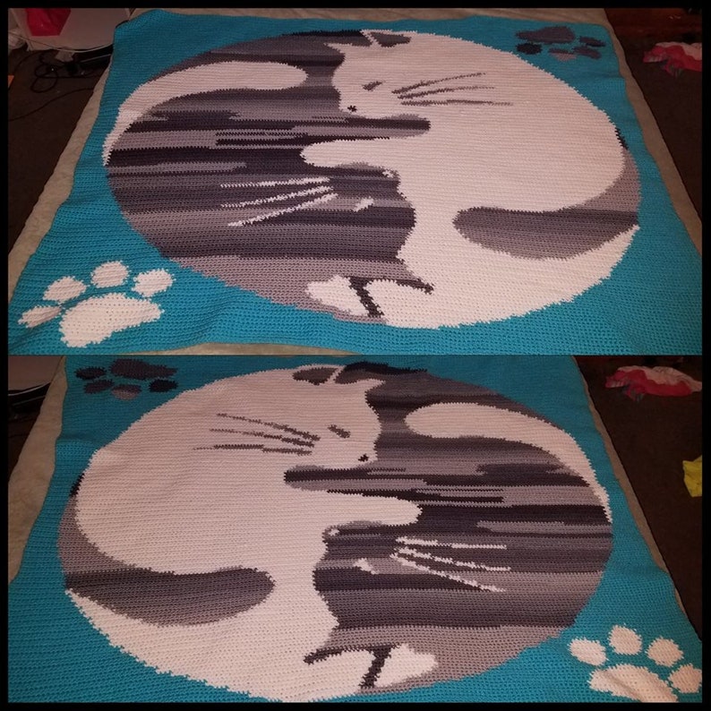 Yin Yang Cats Crochet Graphgan Pattern - Etsy