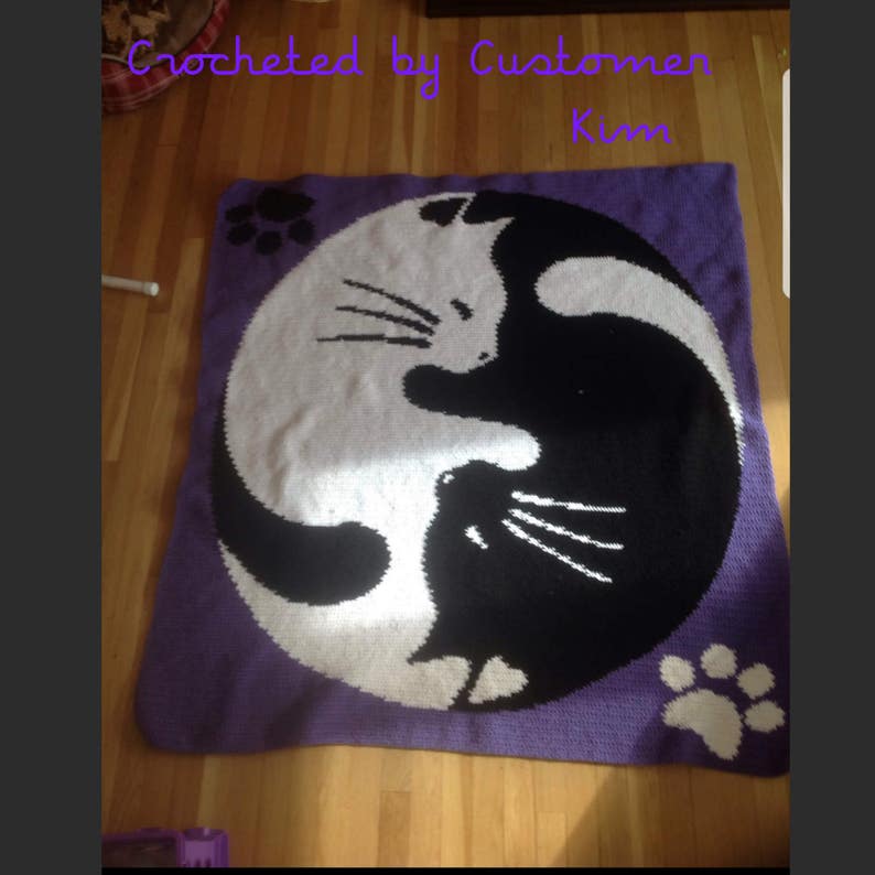 Yin Yang Cats Crochet Graphgan Pattern - Etsy