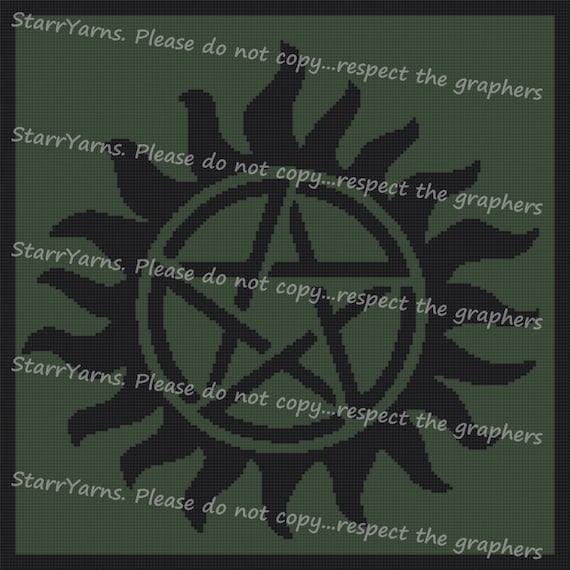 Anti-possession Mark Crochet Graphgan Pattern - Etsy