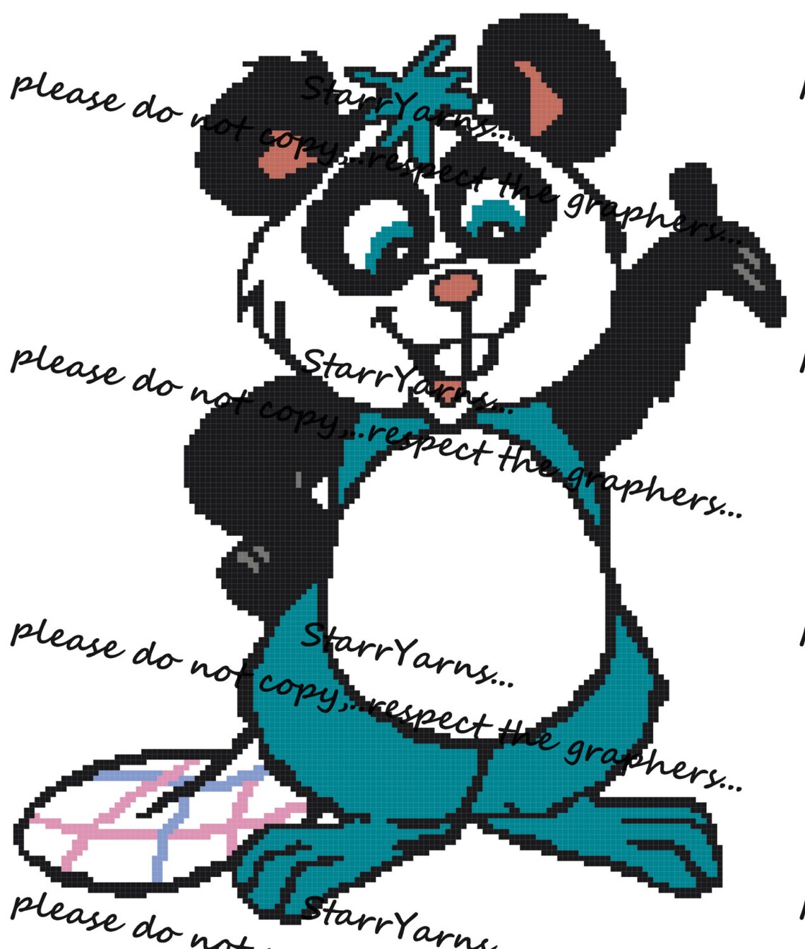 Inspired by Pandeaver Crochet Graph Pattern - Etsy