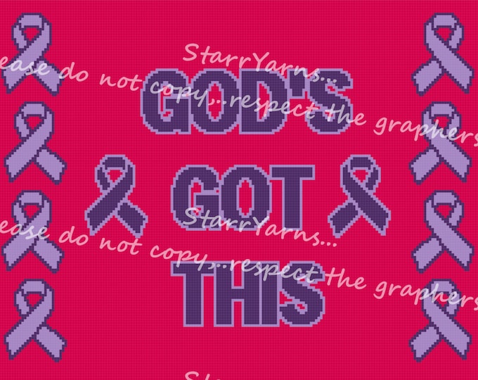 Cancer Fighter Crochet Graph Pattern - Etsy