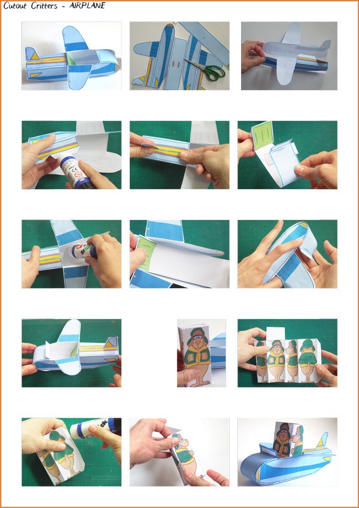 PLANE Digital Download , Template Download, Print and Make - Etsy