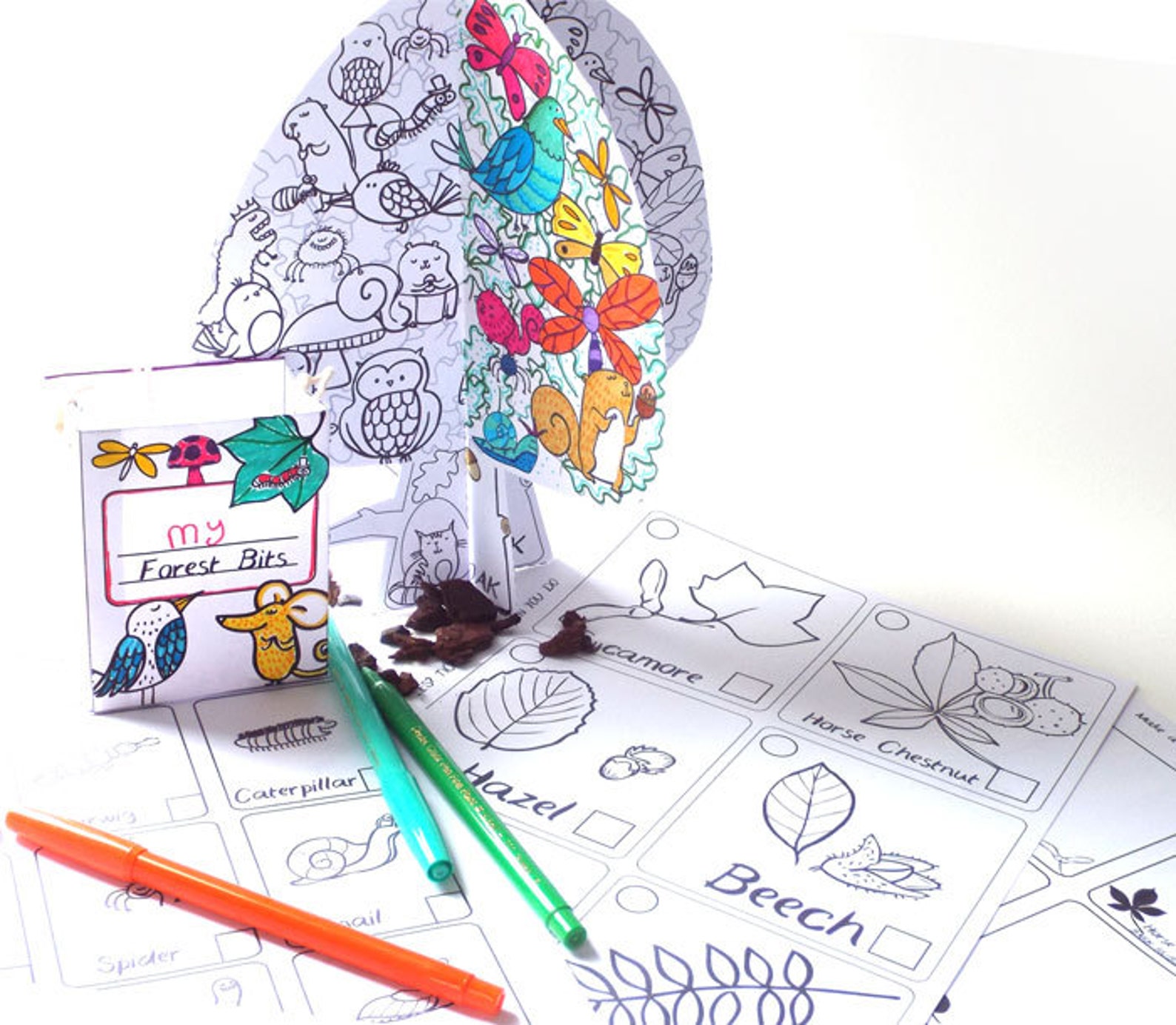 FOREST Activity Digital Download , Template Download, Activity Sheets ...