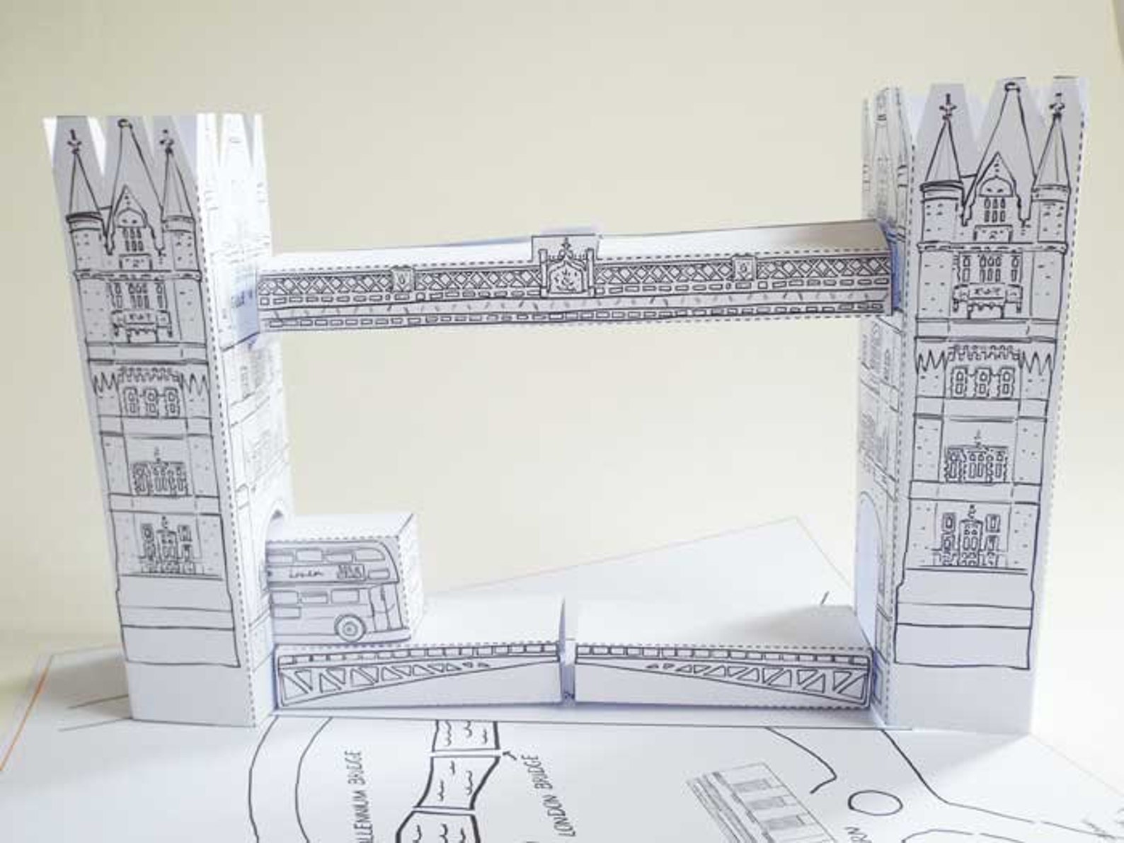 LONDON, Digital Download , Template Download, Print and Make - Etsy