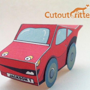 Racing CAR, Cutout Critters Template for a Make Your Own Racing Car ...