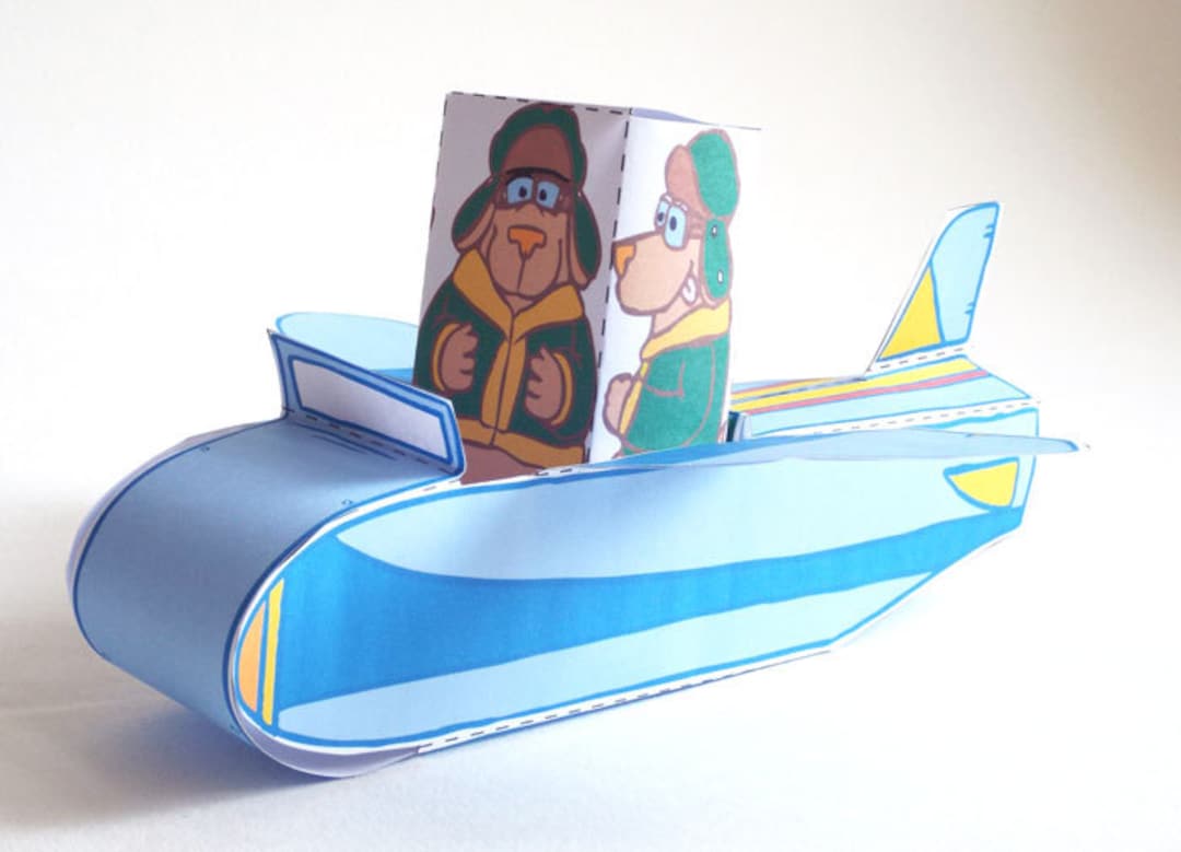 PLANE Digital Download , Template Download, Print and Make - Etsy