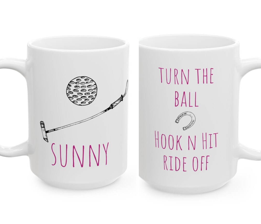 Women's Polo Player Personalized Coffee Mug 15oz, Equestrian Women's ...