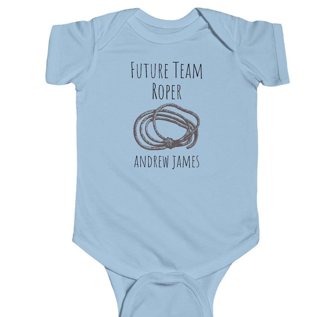 Baby Future Team Roper Bodysuit , Personalized Future Team Roper Onsie ...