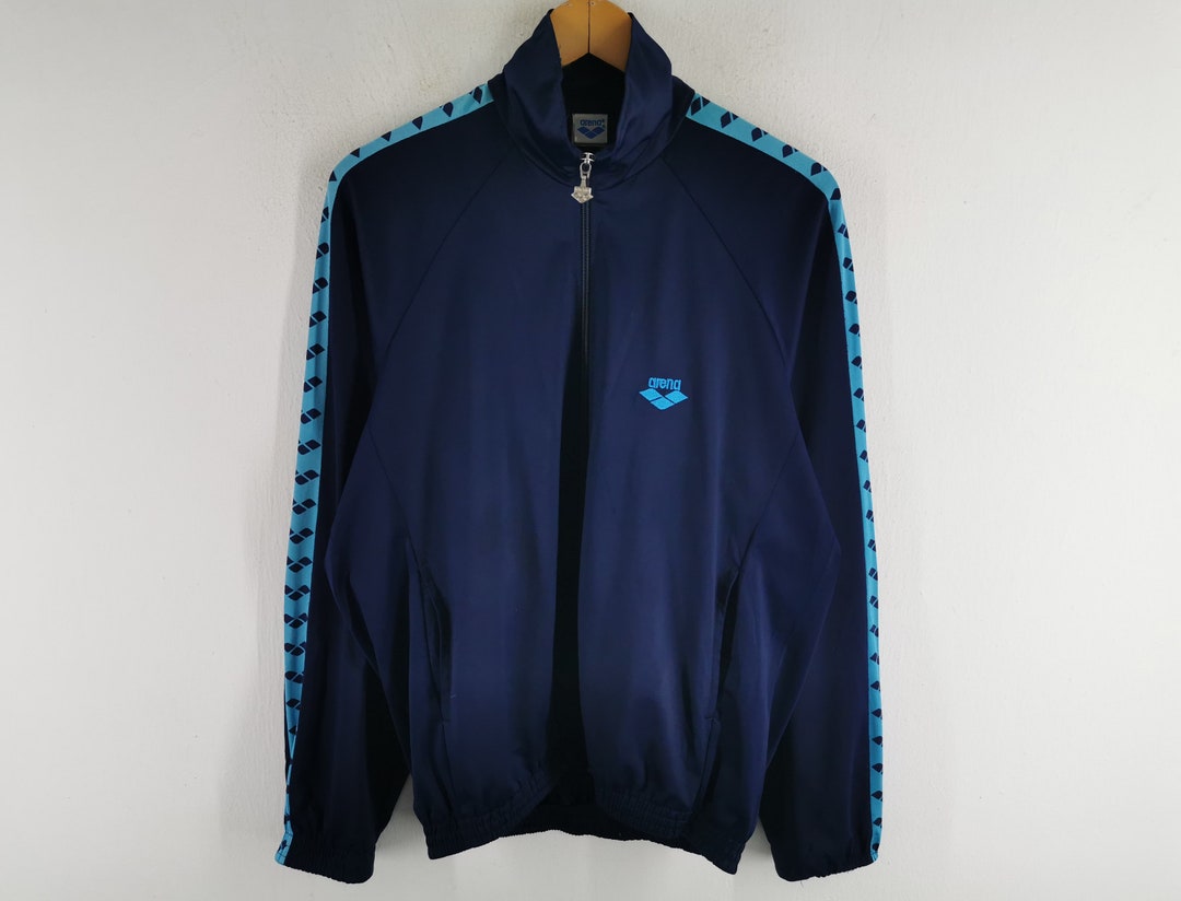 Arena Jacket Vintage 90s Arena Track Jacket Made in Italy Size M - Etsy