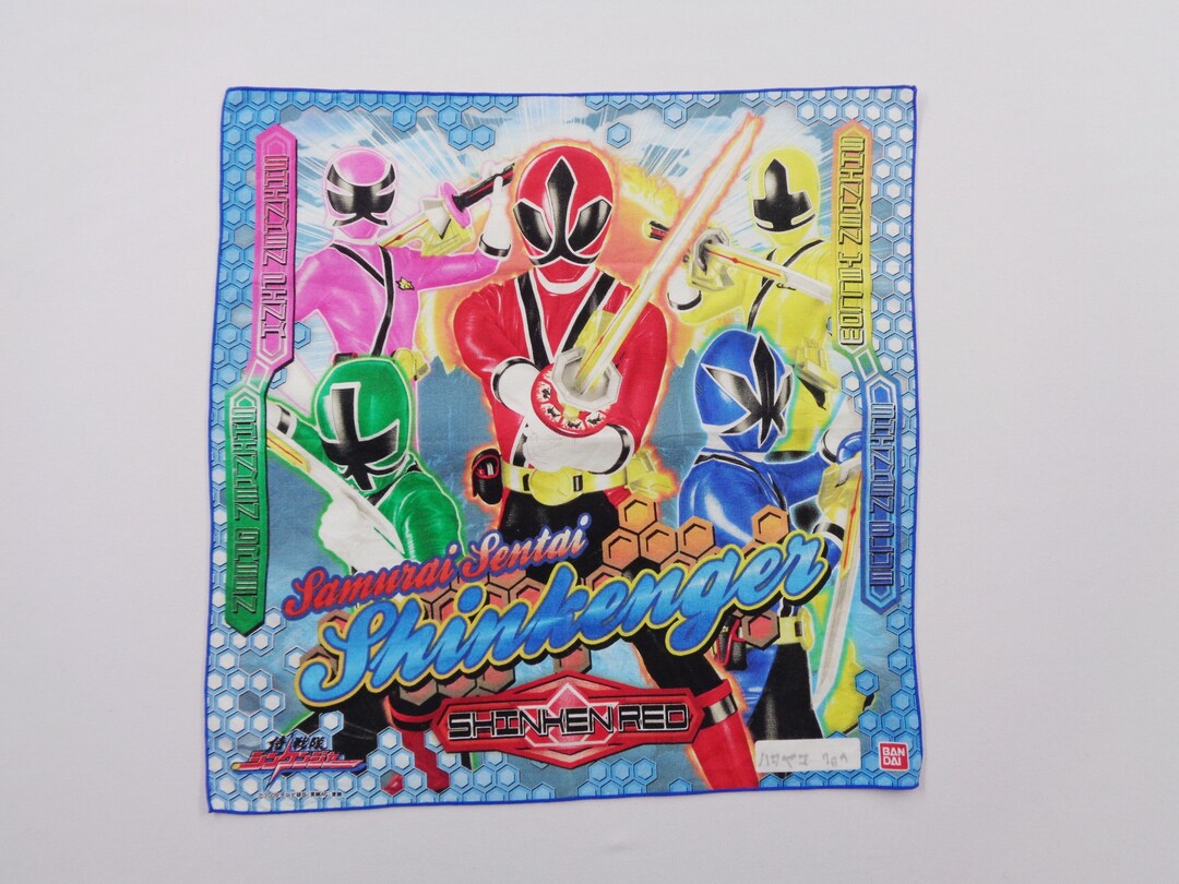 Power Rangers Cotton Handkerchief Multi-color Vintage Designer ...