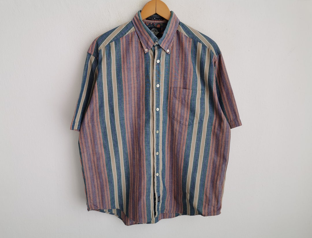 Dockers Shirt Vintage 90s Dockers Button up Floral Shirt Made in USA ...