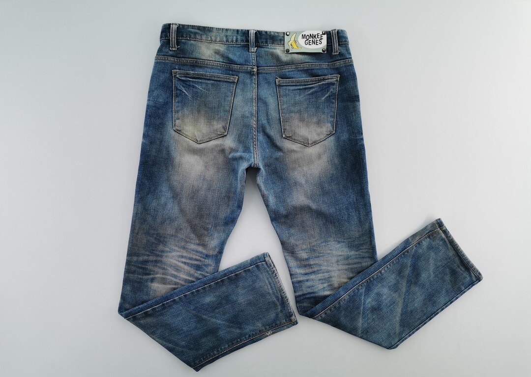 Monkee Genes Jeans Distressed Size L Monkee Genes Denim Pants - Etsy