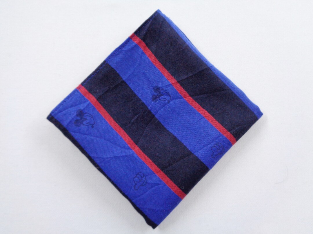 Mickey Mouse Cotton Handkerchief Multi-color Vintage Designer ...