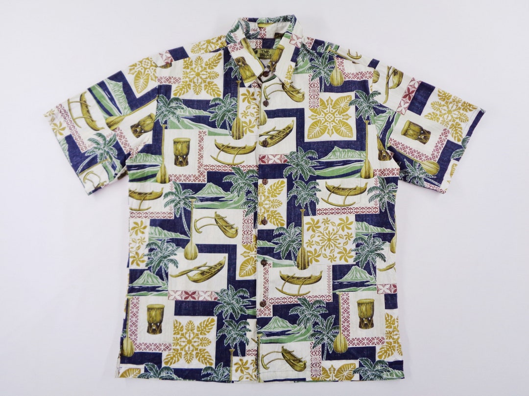 Two Palms Shirt Vintage Two Palms Button Shirt Vintage Two Palms Made ...
