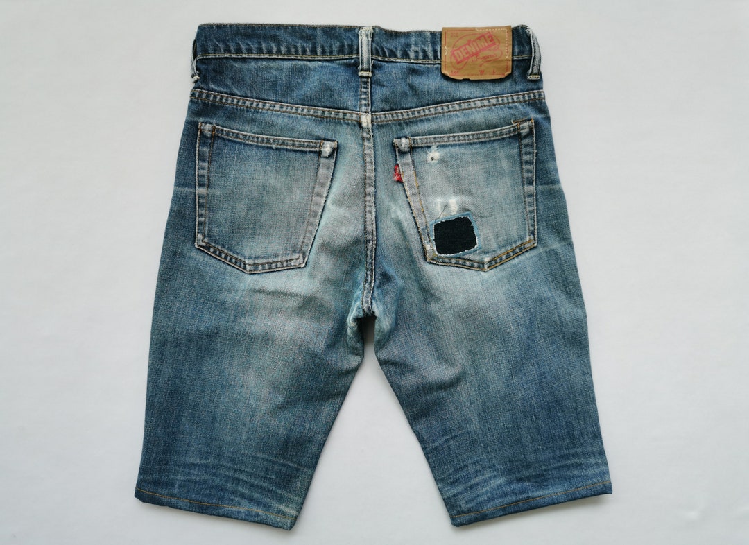 Denime Jeans Distressed Denime Shorts Jeans Denime Made in Japan Cut ...