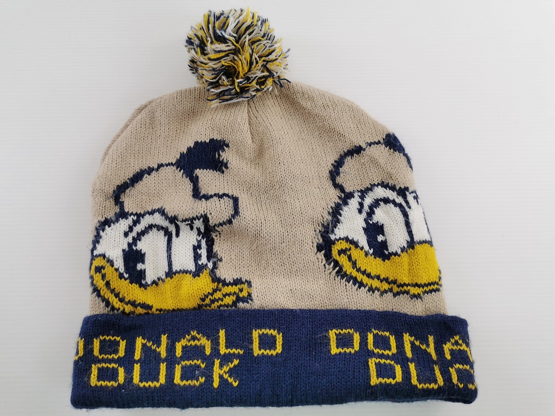 Donald Duck Hat Vintage Donald Duck Beanie Hat Vintage - Etsy