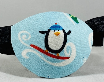 Candy Cane Holiday Adult Eyepatch, Handmade Fabric Eyepatch/ Vision ...