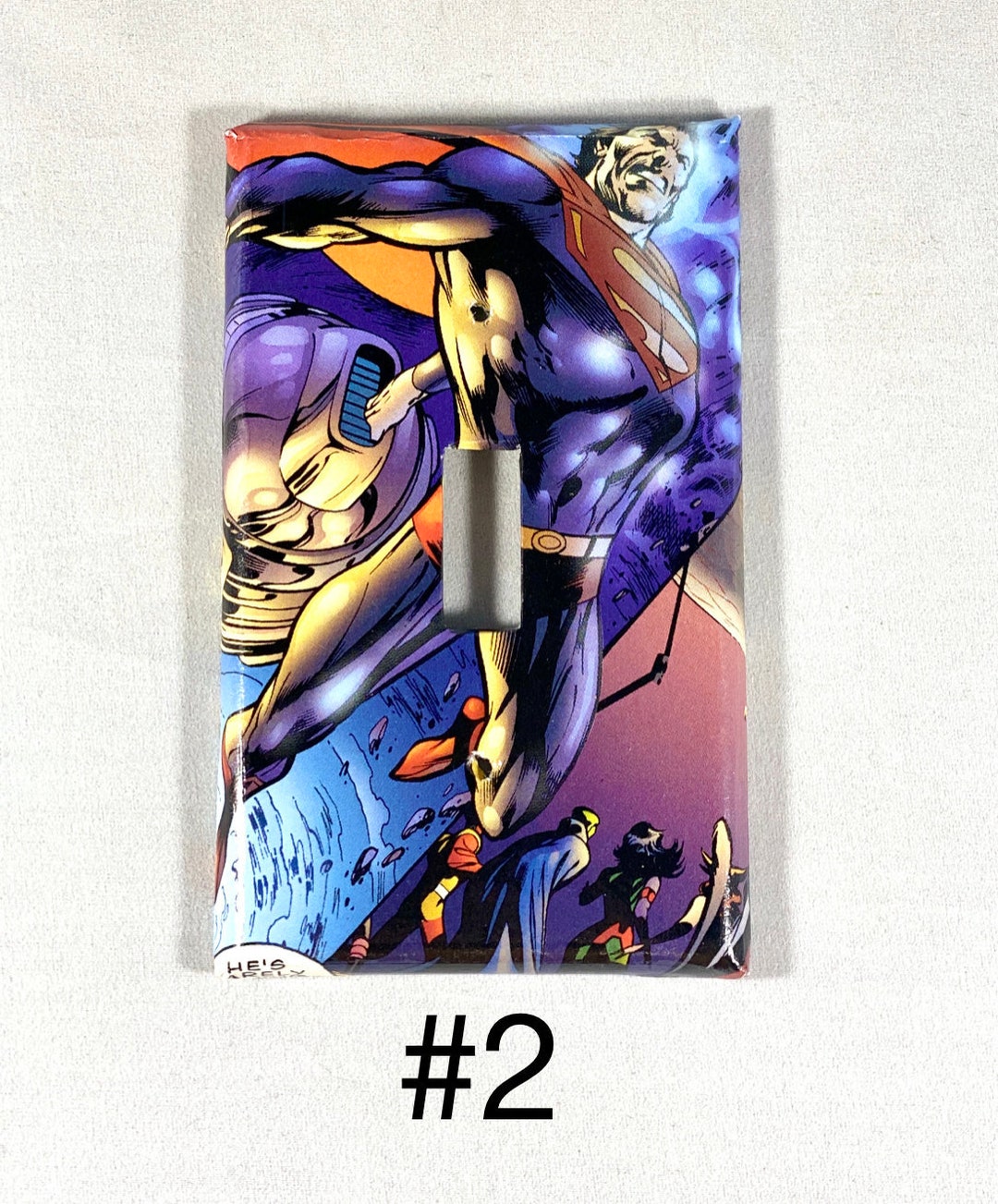 Comic Covered Light Plate Cover/ Switch Cover/ Plate Outlet/ Home Decor ...