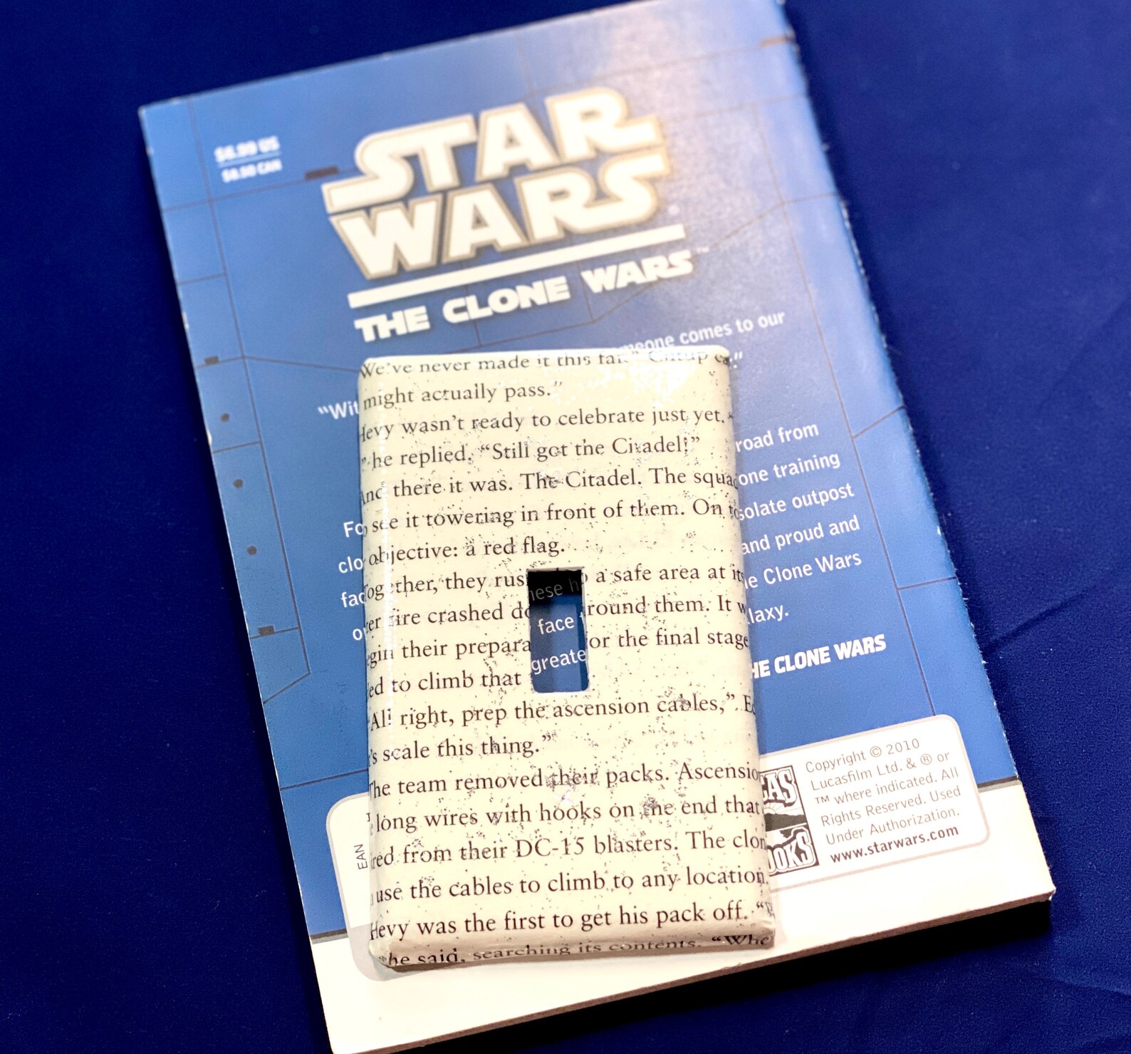 Book Page Wall Light Switch Plate Light Switch Cover Home - Etsy