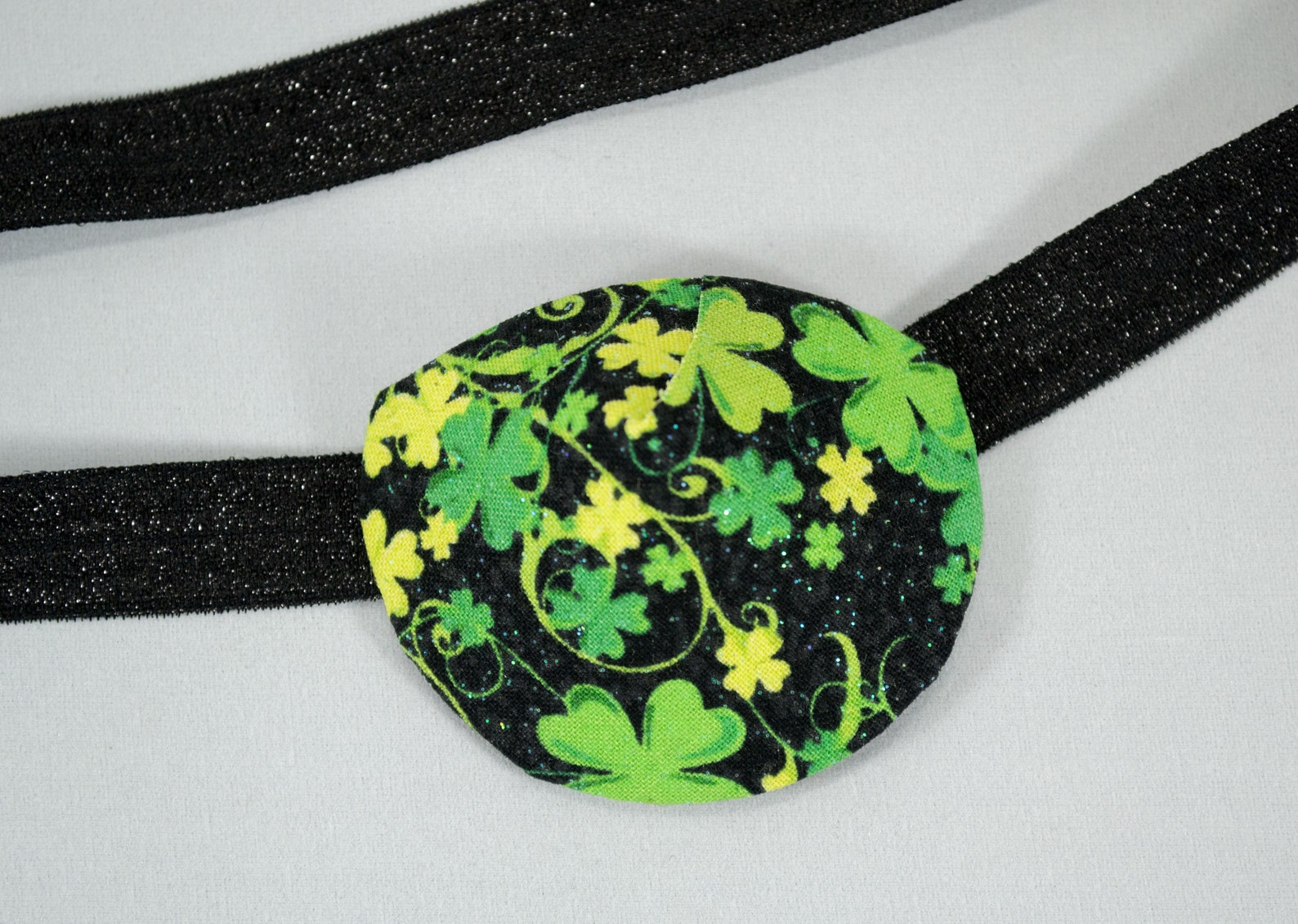 Four Leaf Clover Lucky Adult Eyepatch/ Handmade Vision Accessory ...