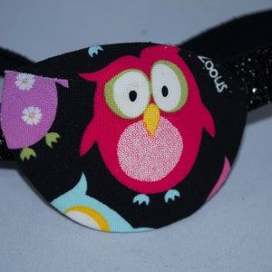 Owl Fabric Handmade Adult Eyepatch, Unisex Adult Eyepatch, Pirate Patch ...