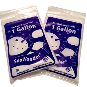 Sno Wonder Fake Snow, Just Add Water, Non Toxic, Instant Snow, Slime ...