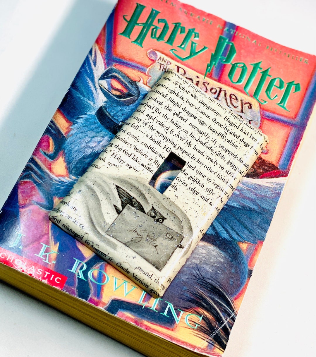 Book Page Wall Light Switch Plate With PICTURE, Light Switch Cover ...