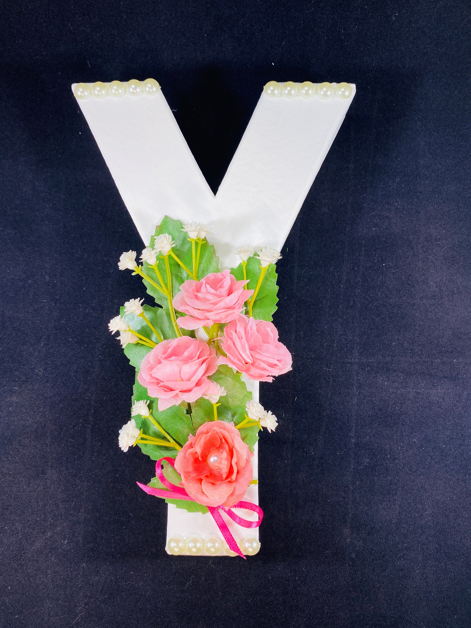 Custom Floral Letter Free Standing Letter Paper Mache - Etsy