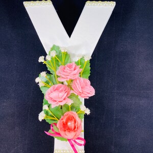 Custom Floral Letter Free Standing Letter Paper Mache - Etsy