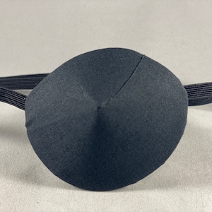 Simple Black Adult Fabric Eyepatch, Handmade, Unisex, Pirate Patch ...