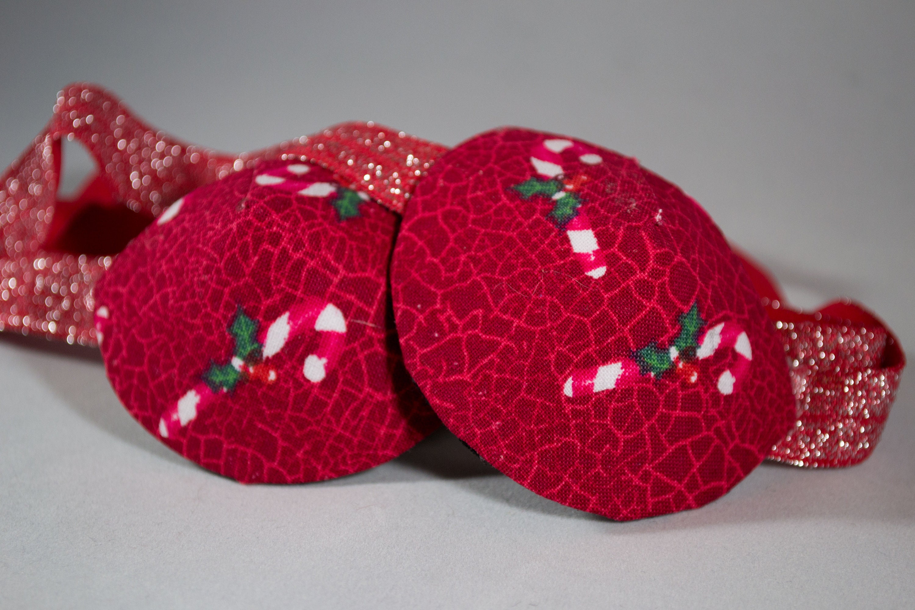 Candy Cane Holiday Adult Eyepatch, Handmade Fabric Eyepatch/ Vision ...