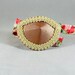 Rose and Tan Handmade Fabric Adult Eyepatch, Vision Accessory, Cataract ...