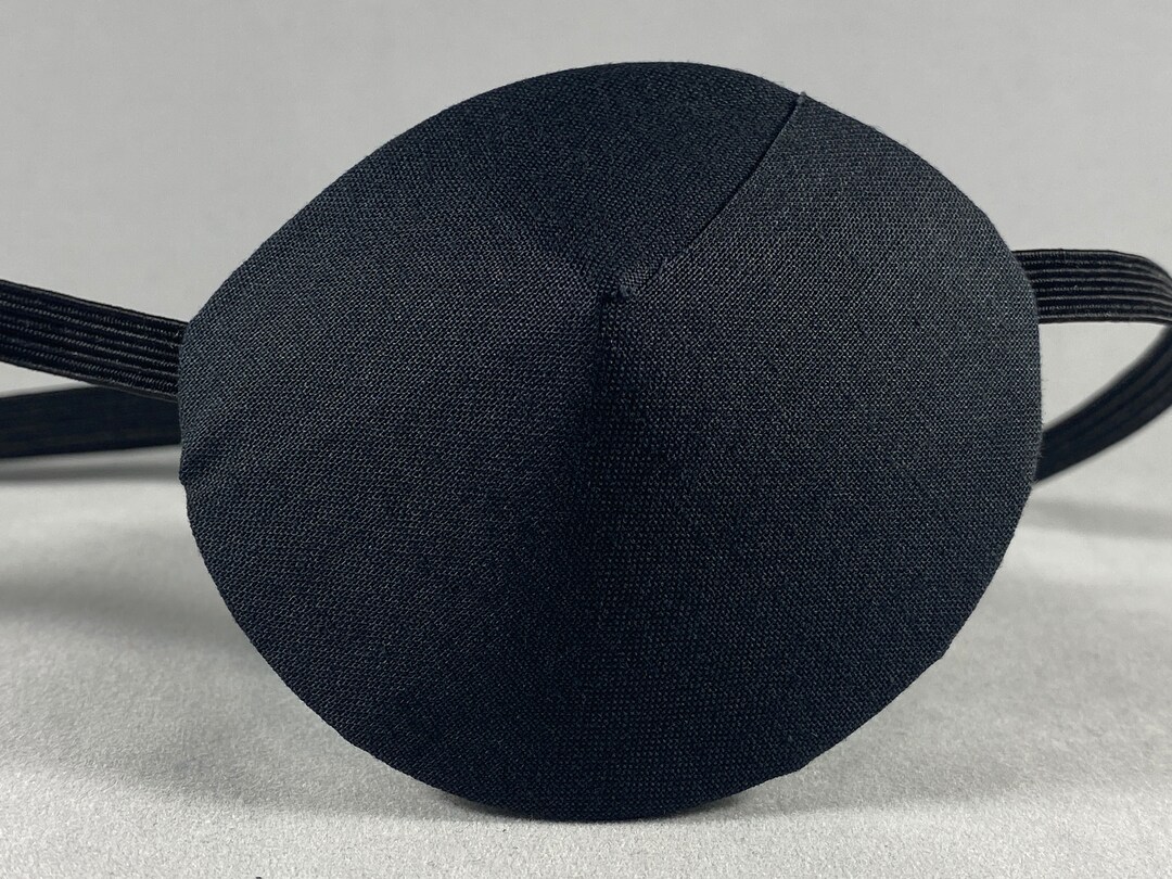 Simple Black Adult Fabric Eyepatch, Handmade, Unisex, Pirate Patch ...