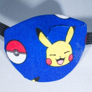 Pokemon Fabric Adult Eyepatch Handmand Pokemon Gifts Vision - Etsy