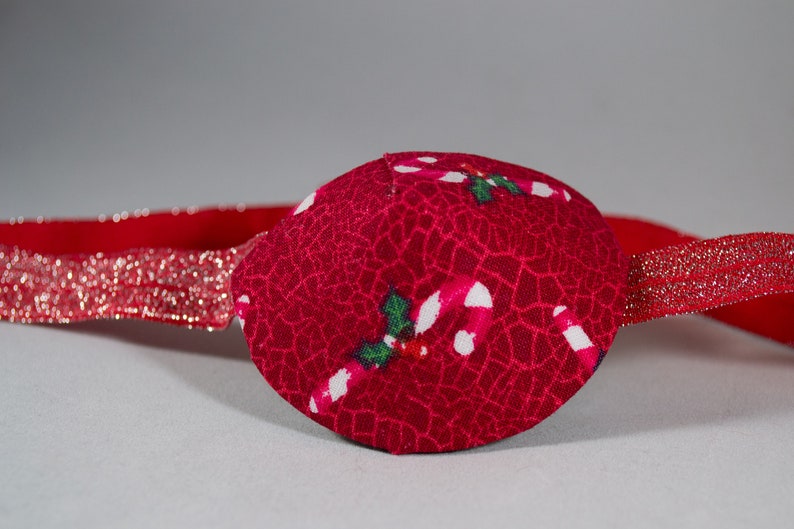 Candy Cane Holiday Adult Eyepatch Handmade Fabric Eyepatch/ | Etsy