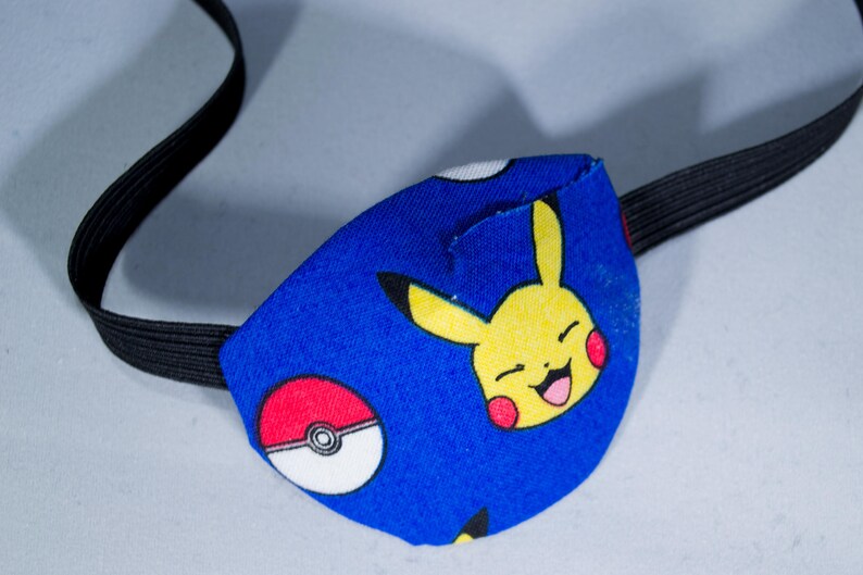 Pokemon Fabric Adult Eyepatch Handmand Pokemon Gifts Vision - Etsy