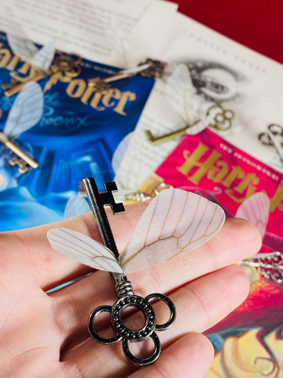 Large Flying Keys, Wizard Inspired, Antique Skeleton Keys, Unique ...