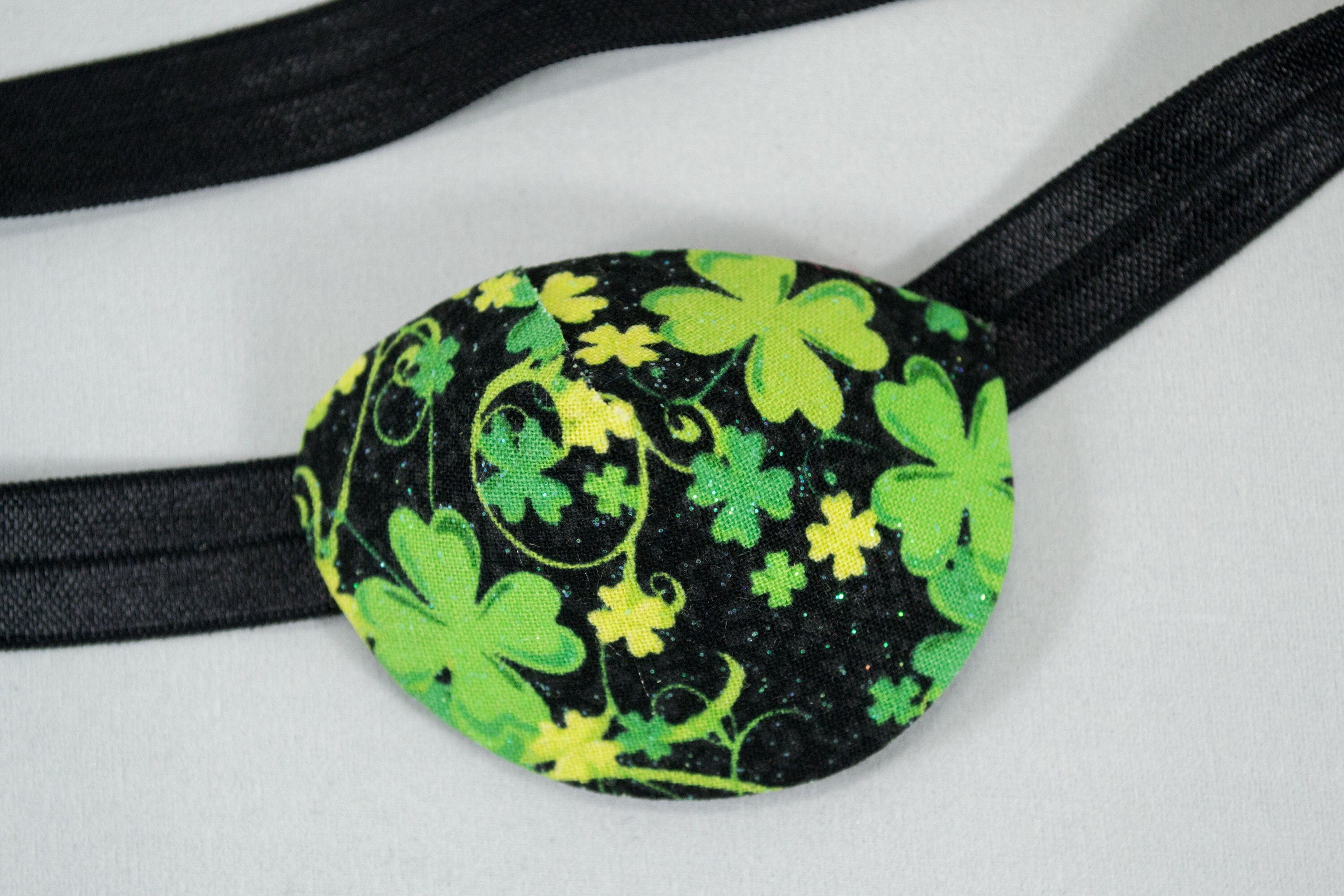 Four Leaf Clover Lucky Adult Eyepatch/ Handmade Vision Accessory ...
