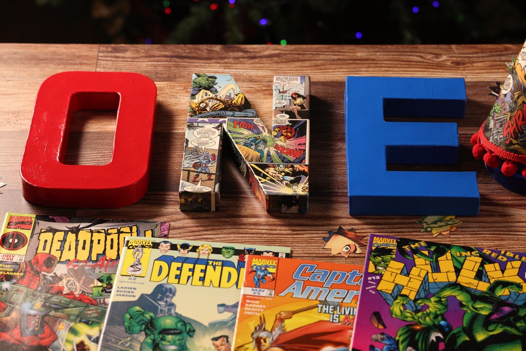 Superhero Birthday Letters, Comic Book Letters, Comic Decoupage ...